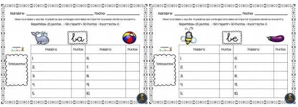 silabas - Aprender Jugando