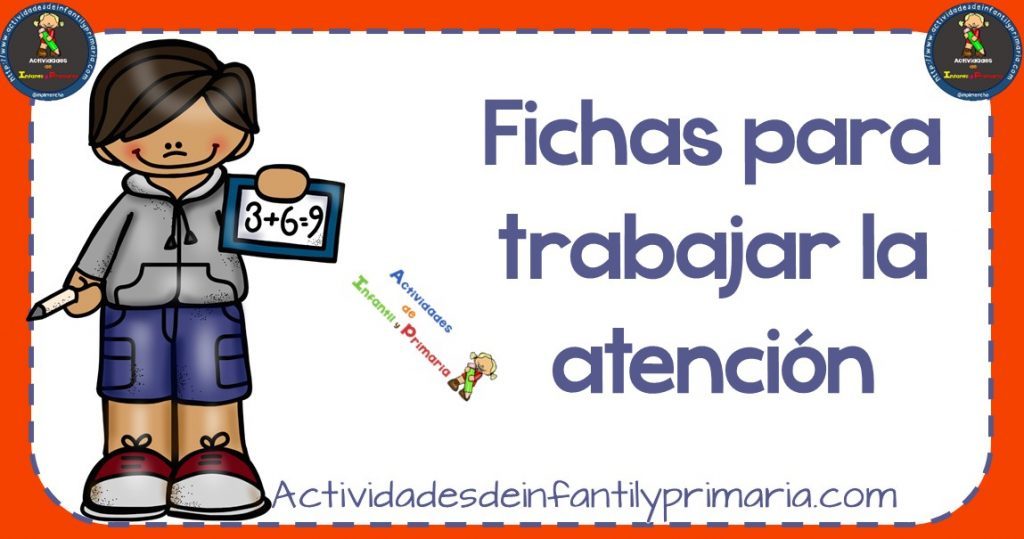 Fichas para trabajar la atención - Aprender Jugando